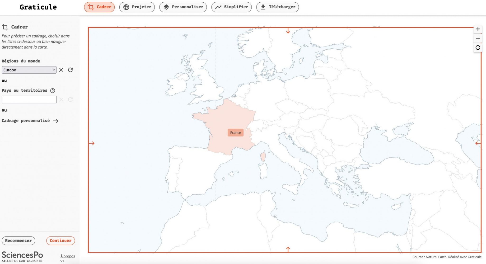 Un nouvel outil cartographique : graticule – Histoire géographie